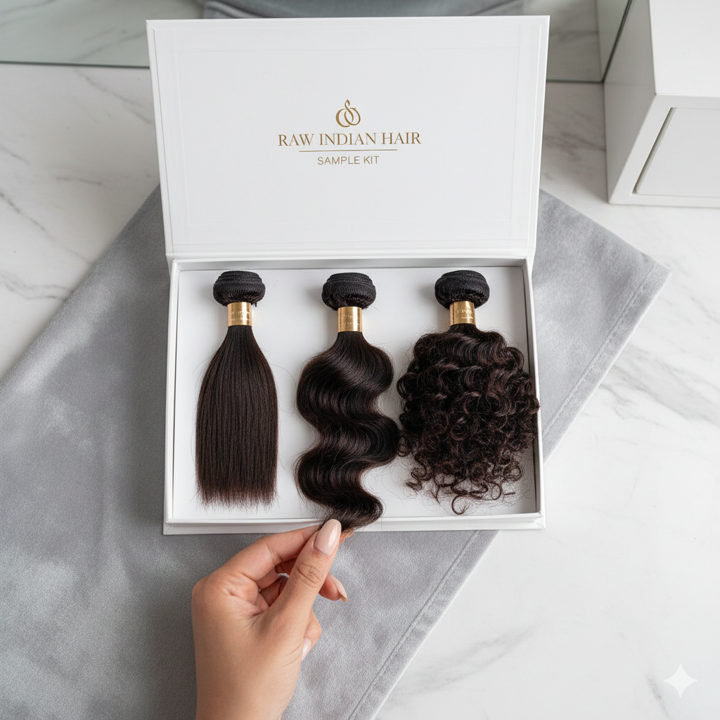 Experience the Quality: Raw Hair Sample Kit Value – Adorable Raw Indian ...