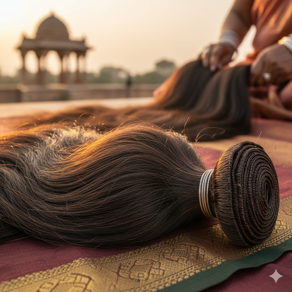 The Temple's Secret: Spotting Real Raw Indian Hair Extensions ...