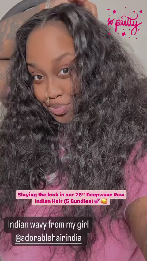 Buy Raw Indian Deep-Wave Hair | Adorable Raw Indian Hair